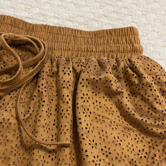 Shorts | Burnt Orange Shorts With Cut Outs | Poshmark